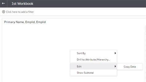 Export Data In OAS Data Visualizer Oracle Analytics