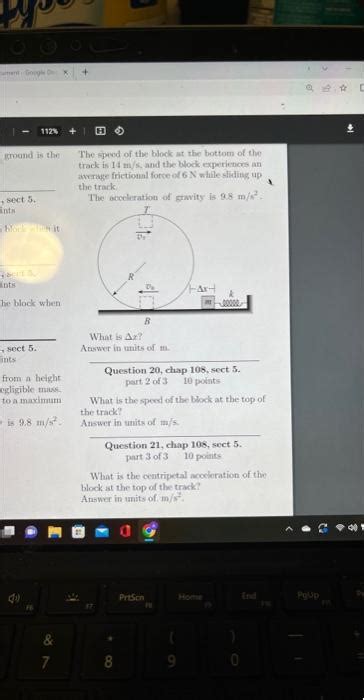 Solved Calculate The Spring Force Constant K Answer In