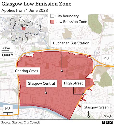 Glasgow City Council Makes £1m From Low Emission Zone Bbc News