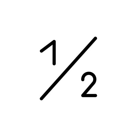 ½ Vulgar Fraction One Half Symbol Copy And Paste
