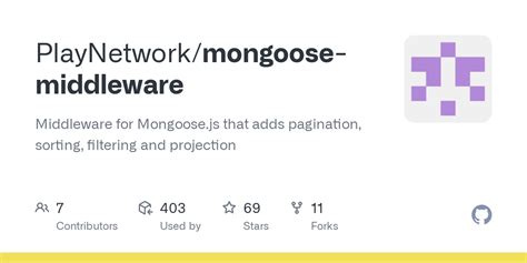 Github Playnetworkmongoose Middleware Middleware For Mongoosejs