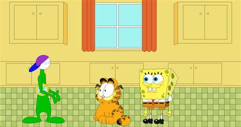 Coach Z Meets Garfield And Spongebob By Blakeritter On Deviantart