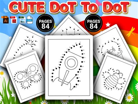 Cute Dot To Dot Coloring