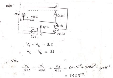 Solved Determine The Votage At Every Node Using Node Voltage