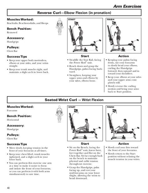 Printable Bowflex Exercises Pdf Printable At A Glance