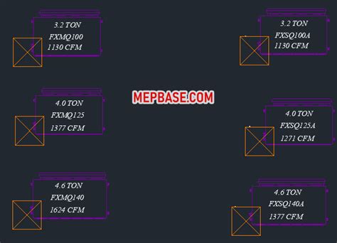 Autocad Daikin Fan Coil Unit Fcu Blocks Dwg Download 2025