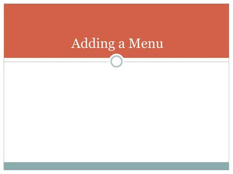 Ppt Apply Procedures To Develop Menus Powerpoint Presentation Free Download Id3064026
