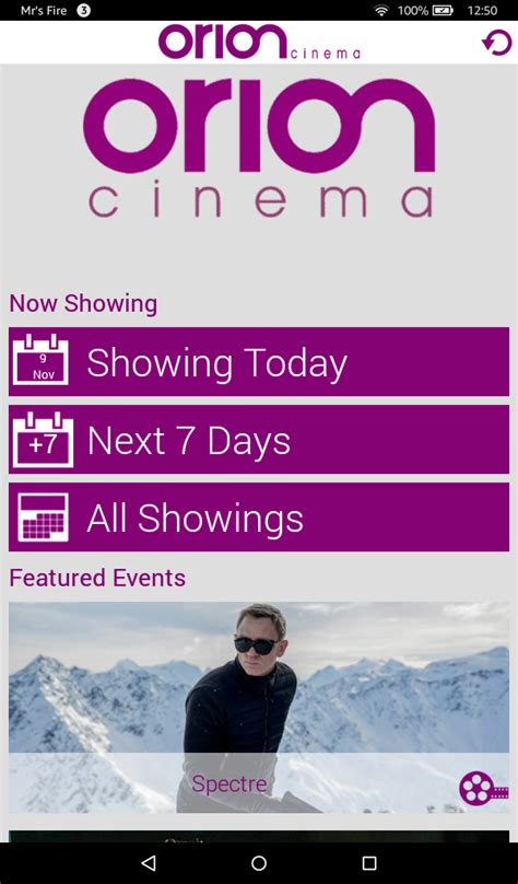 Orion Cinema Burgess Hill App On The Amazon Appstore