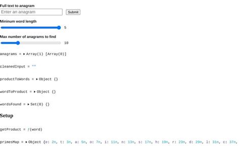 Anagram Solver Graham Observable