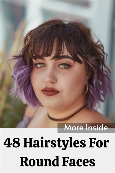 48 Hairstyles For Round Faces Hairstyle For Rounded Face Wolf Cute