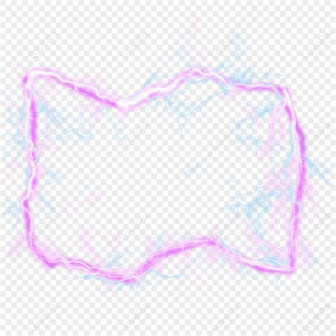 Creative Sense Of Irregular Lightning Borderbluelightning Graphics Png Picture And Clipart