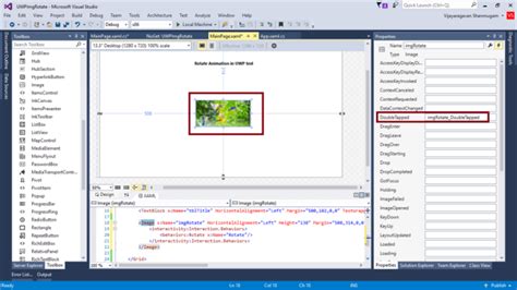 Rotate Animation Using Uwp Toolkit With Xaml And C