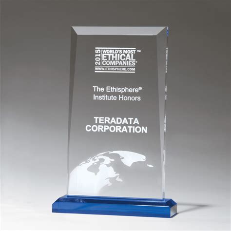 Apex Series Clear Acrylic Award On Base — Wilson Awards
