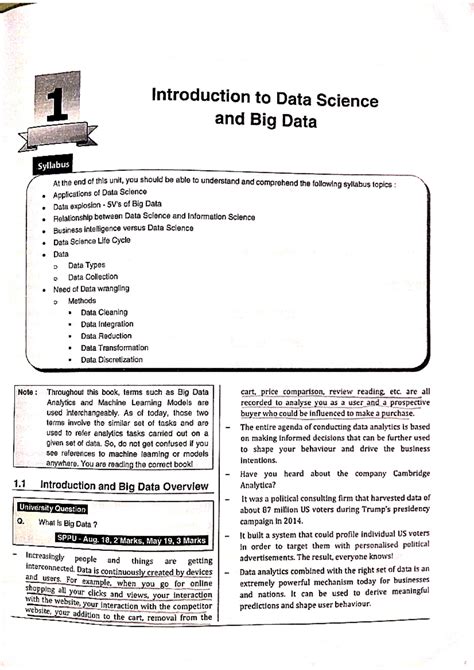 Dsbda UNIT Knowledge BE IT Studocu