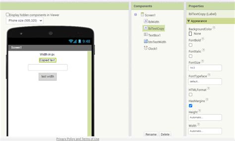 Fill Your Screen With String Chars MIT App Inventor Help MIT App Inventor Community