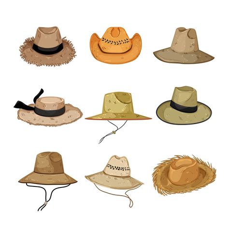 Straw Hat Cartoon Drawing At Edna Rice Blog