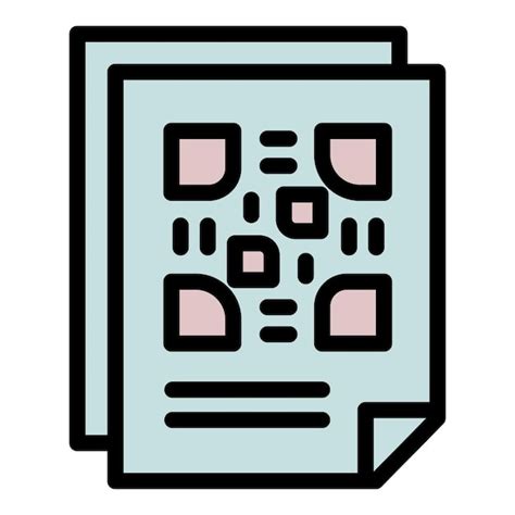 Premium Vector Paper Qr Code Icon Outline Vector Scanner Digital App Pay