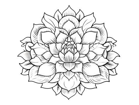 Vegetable Inspired Mandala Coloring Page Coloring Page