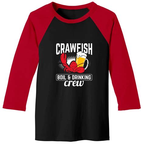 Crawfishs Boil 2drinking Crew Crayfish Mudbug Seafood Boil Baseball
