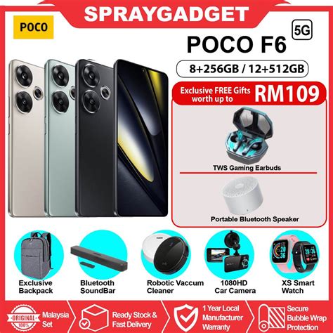 Poco F G Gb Gb Snapdragon S Gen W Turbo Chargingxiaomi Malaysia