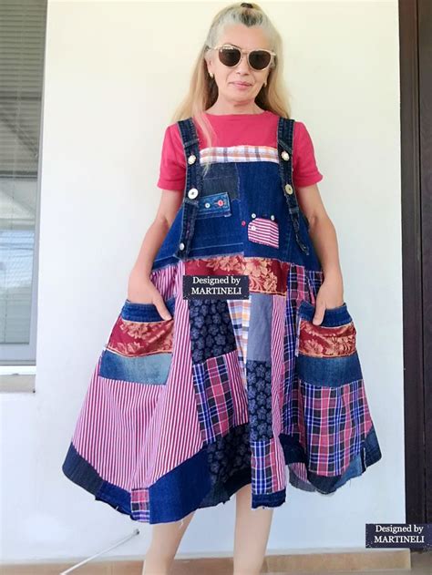 Plus Size Denim Overall Dress 2xl Boho Sleeveless Jumper Dress Pinafore