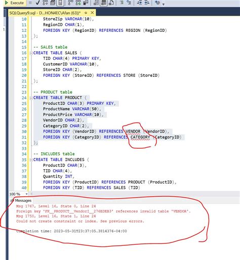 Solved Region Tablecreate Table Region Regionid