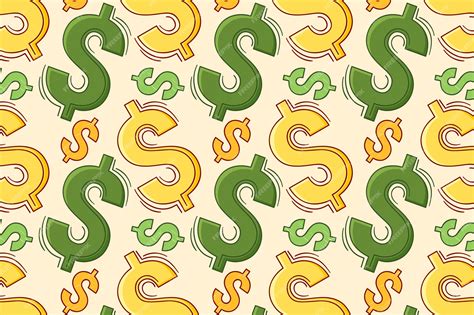 Premium Vector Dollar Sign Pattern Background