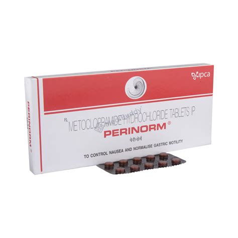 Perinorm Tablet Price Uses Side Effects And How To Use Medibuddy