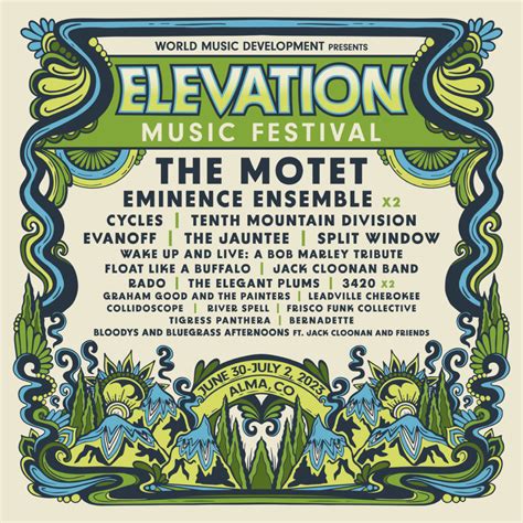 2023 Lineup Elevation Music Festival