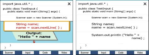 Augmented Input Construct Showing The Java Code Download Scientific Diagram