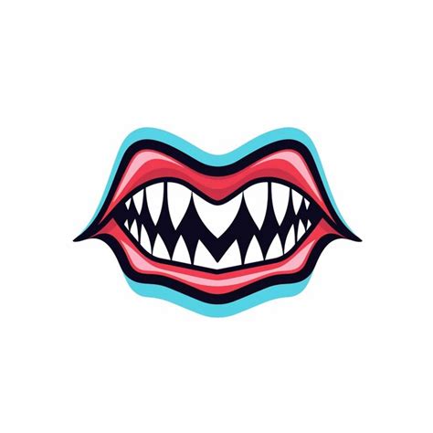 Fangs Icon Halloween And Costume Symbol Art Logo Illustration Premium Ai Generated Image