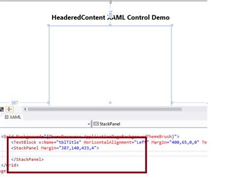 How To Use HeaderedContentControl In UWP