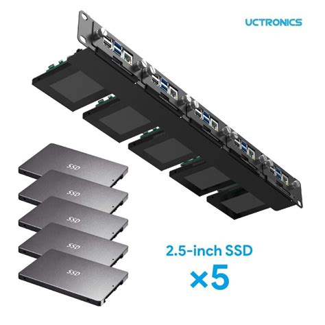 UCTRONICS U Raspberry Pi Rackmount SSD Bracket Hold Up To Raspberry Pi B Boards