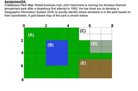 Solved Assignment3a Cretaceous Park Map Noted Business Man