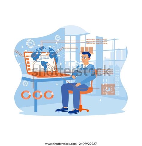 Futuristic World Map Corporate Data Analysis Stock Vector Royalty Free 2409922927 Shutterstock
