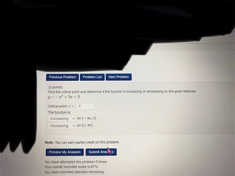 Solved Previous Problem Problem List Next Problem 2 Points