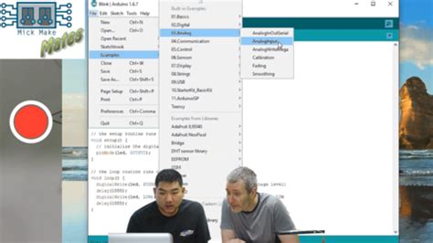 Learning Arduino Pullups And Analog Inputs Episode Tutorial MickMake Live Learn Make