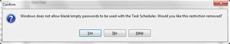 How Can I Set Task Scheduler Like Default Password Restriction