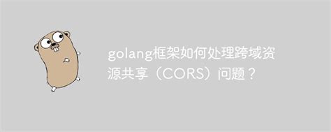 Golang框架如何处理跨域资源共享（cors）问题？ 叮当号