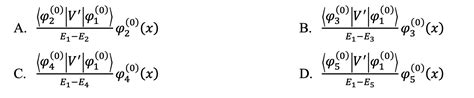 Solved 1 Is The First Order Correction To The Energy Of The