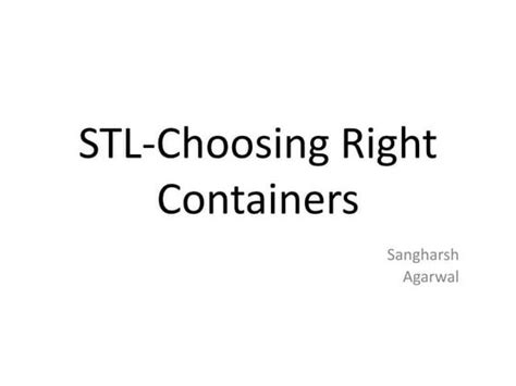 2cpp16 Stl Ppt