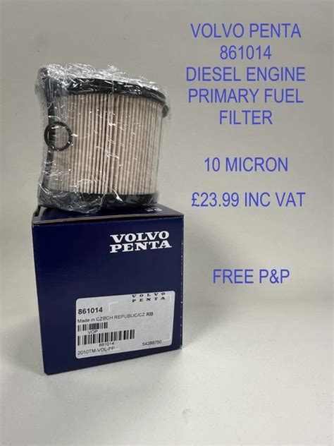 Volvo Penta 861014 Primary Fuel Filter Diesel D1 D2 D3 D4 D6 Kad £2399