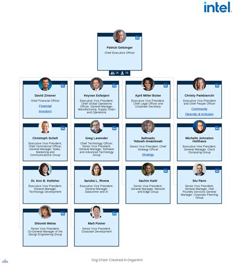 Intels Organizational Structure Interactive Chart Organimi
