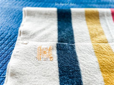Our Hopeful Home Vintage Hudsons Bay Wool Point Blanket