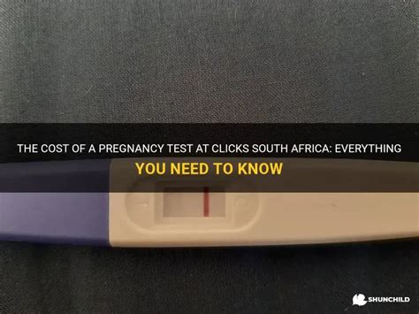 The Cost Of A Pregnancy Test At Clicks South Africa Everything You