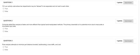 Solved Question 1 1 Points Save Answer A Is An Activity