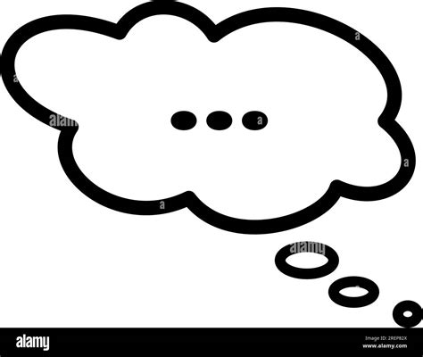 Linear Comment Icon As Dialog Symbol For Web Design Stock Vector Image