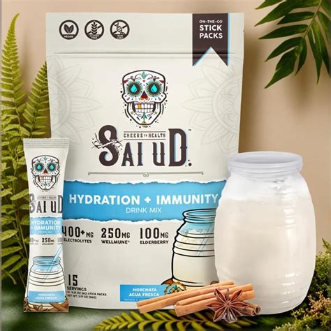 Salud 2 In 1 Hydration Immunity Packets Electrolytes Elderberry
