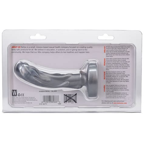 Tantus Mini Magma 5 In Fantasy Dildo Firm Silver