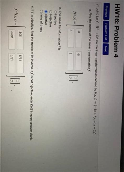 Solved Hw16 Problem 3 Previous Problem List Next 1 Point